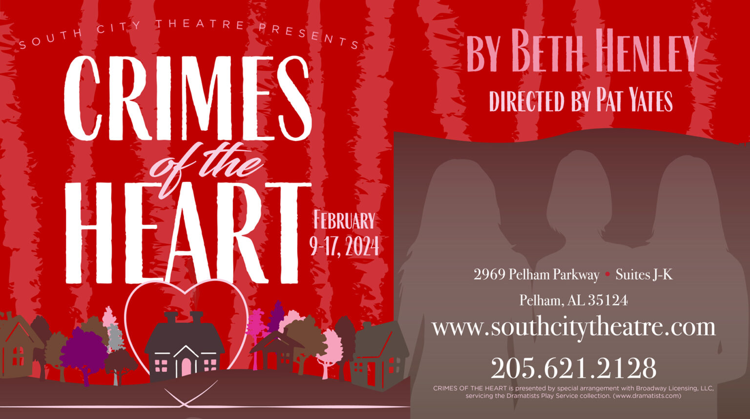 Announcing the Cast of Crimes of the Heart – South City Theatre